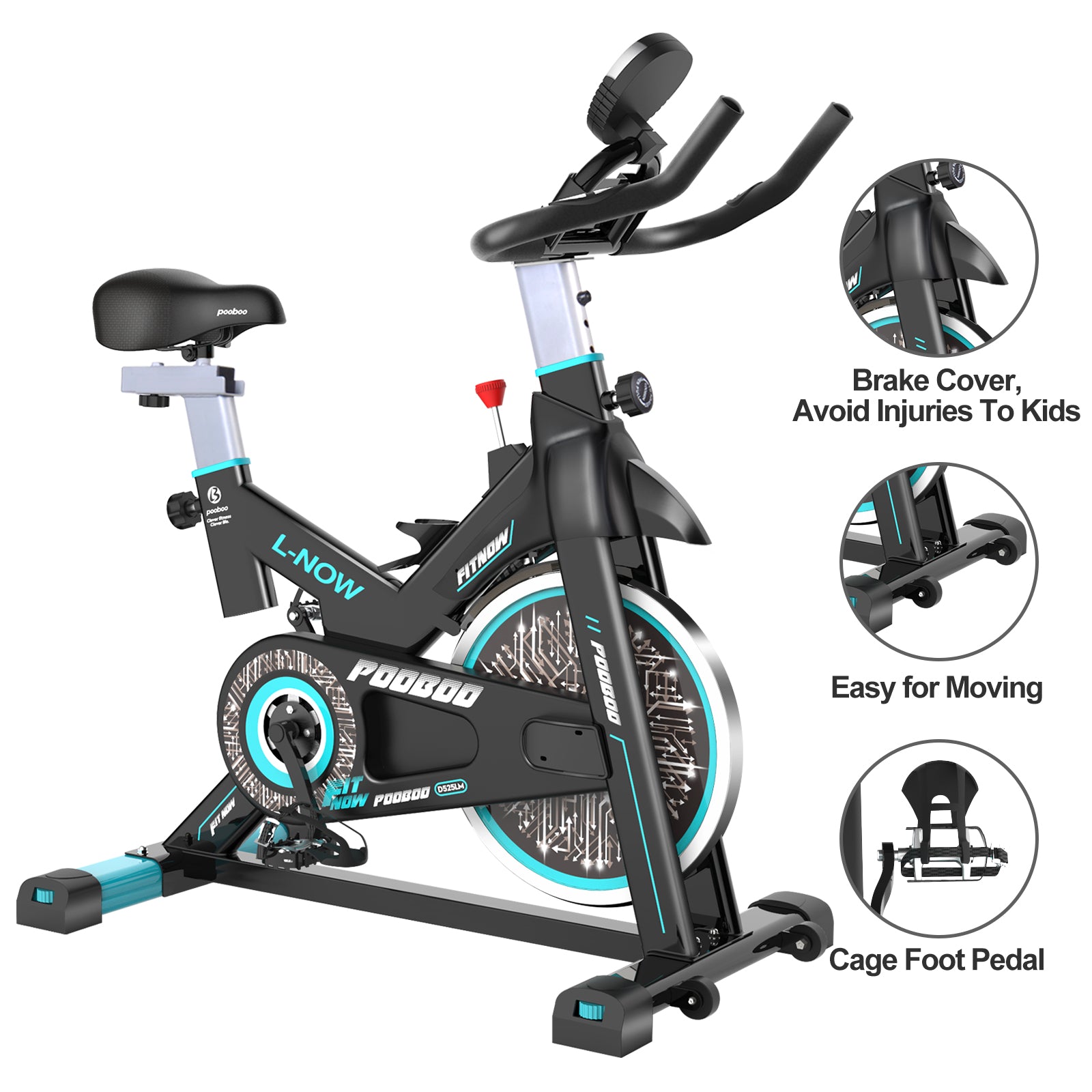 Indoor Cycling Stationary Exercise Bike W/ LCD Display - LNOW – LNOW Sport