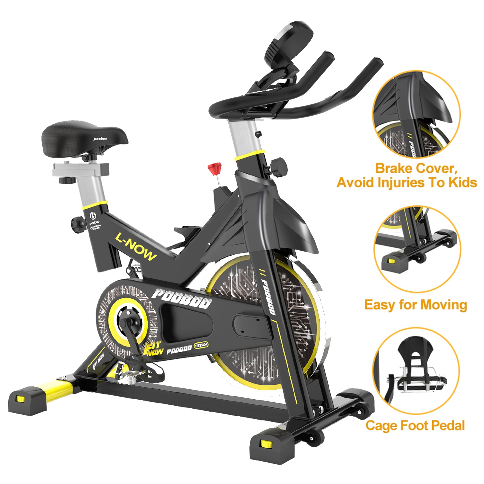 Indoor Cycling Stationary Exercise Bike W/ LCD Display - LNOW – LNOW Sport