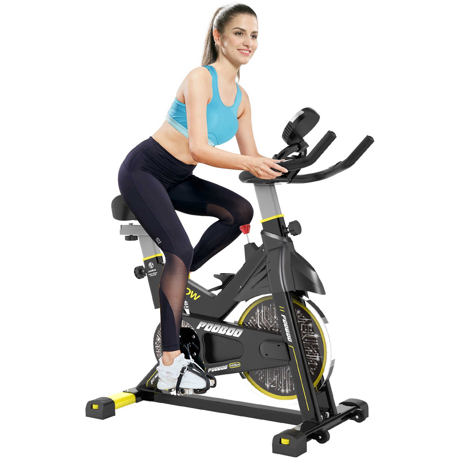 Indoor Cycling Stationary Exercise Bike W/ LCD Display - LNOW – LNOW Sport