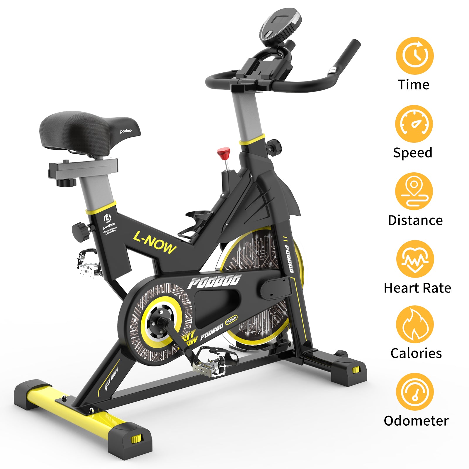 Indoor Cycling Stationary Exercise Bike W/ LCD Display - LNOW – LNOW Sport
